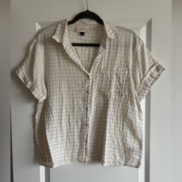 Universal Thread | Tops | Universal Thread Yellow And White Striped ...